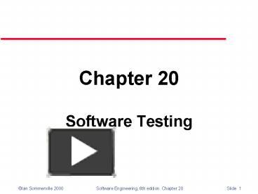 PPT – Software Testing PowerPoint presentation | free to view - id ...