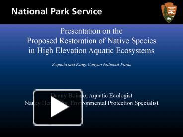 SEQUOIA presentation | free to view