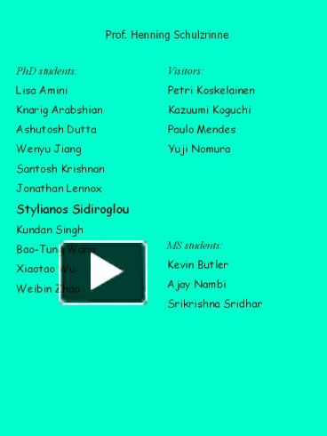 Prof. Henning Schulzrinne presentation | free to download