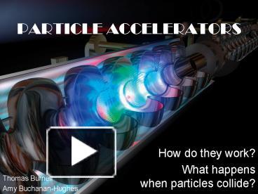 PARTICLE ACCELERATORS presentation | free to download