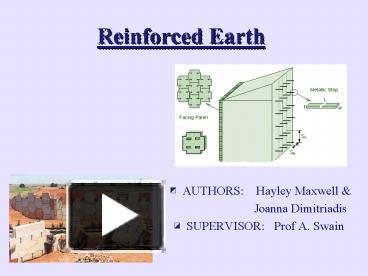 Reinforced Earth presentation | free to view