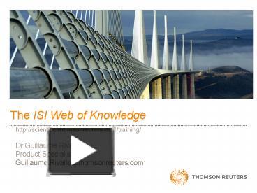 PPT – The ISI Web of Knowledge PowerPoint presentation | free to view ...