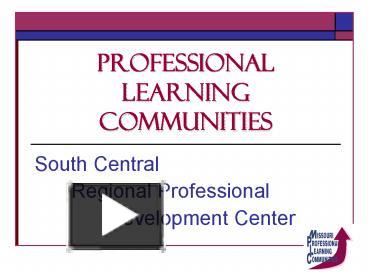 Professional Learning Communities presentation | free to view