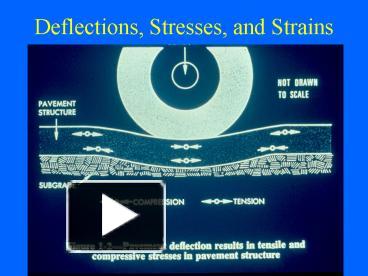 PPT – Deflections, Stresses, and Strains PowerPoint presentation | free ...