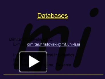 PPT – Databases PowerPoint presentation | free to download - id: 2673af ...