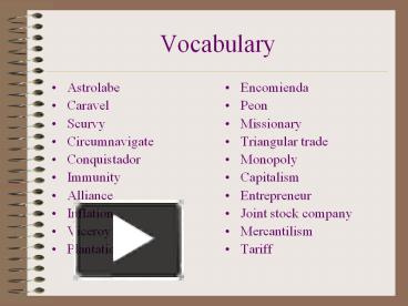 PPT – Vocabulary PowerPoint presentation | free to view - id: 2673b2-NzY5Z