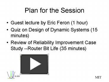 PPT – Plan for the Session PowerPoint presentation | free to view - id ...