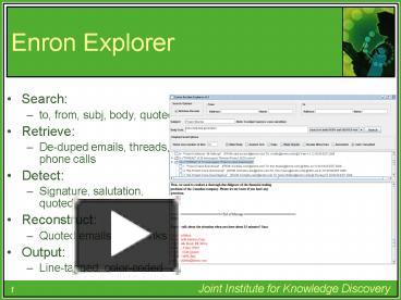 PPT – Enron Explorer PowerPoint presentation | free to view - id ...