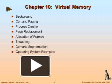 PPT – Chapter 10: Virtual Memory PowerPoint presentation | free to view ...