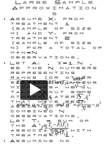 PPT – Large Sample Approximations PowerPoint presentation | free to ...