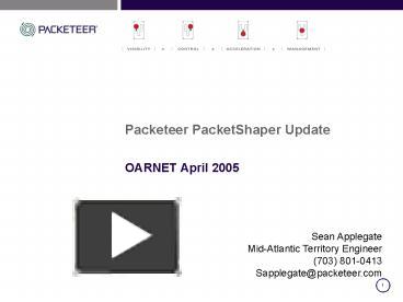 PPT – Packeteer PacketShaper Update PowerPoint presentation | free to ...