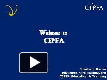 Welcome to CIPFA presentation | free to view