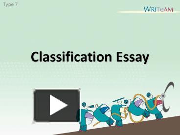 Classification Essay presentation | free to view