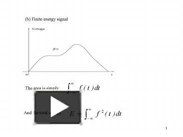 PPT – b Finite energy signal PowerPoint presentation | free to download ...