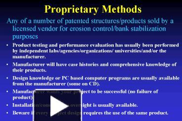 PPT – Proprietary Methods PowerPoint presentation | free to view - id ...