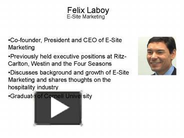 Felix Laboy presentation | free to view