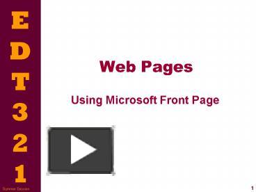Web Pages presentation | free to download