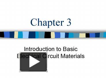 Introduction to Basic Electrical Circuit Materials presentation | free ...