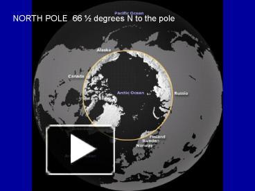 NORTH POLE 66 degrees N to the pole presentation | free to view