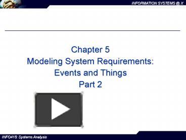 PPT – Modeling System Requirements: PowerPoint presentation | free to ...