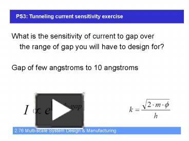 PPT – What is the sensitivity of current to gap over PowerPoint ...