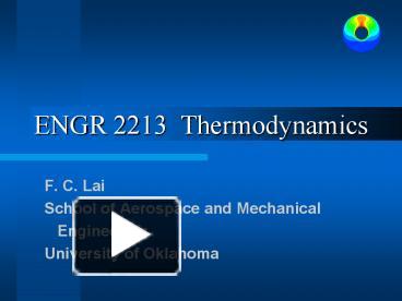 PPT – ENGR 2213 Thermodynamics PowerPoint presentation | free to ...