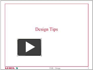 PPT – Design Tips PowerPoint presentation | free to view - id: 26c61d-ZDc1Z