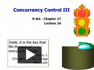 PPT – Concurrency Control III PowerPoint presentation | free to view ...