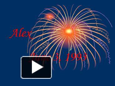 Alex presentation | free to view