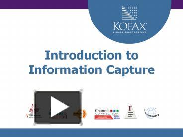 Introduction to Information Capture presentation | free to view
