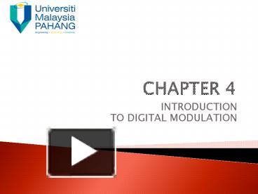 TO DIGITAL MODULATION presentation | free to view