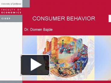 PPT – CONSUMER BEHAVIOR PowerPoint presentation | free to view - id ...