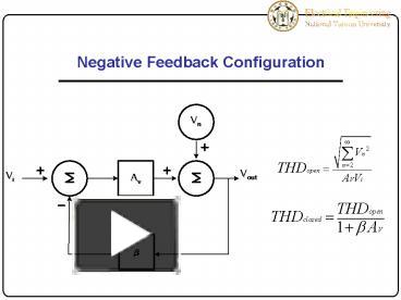 Negative Feedback Configuration presentation | free to view