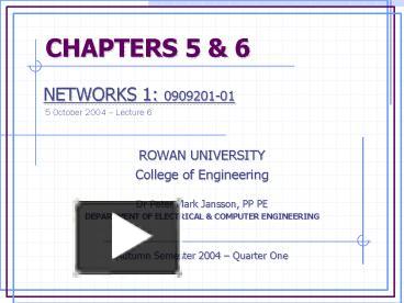 CHAPTERS 5 presentation | free to view
