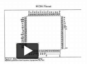 PPT – 80286 Pinout PowerPoint presentation | free to view - id: 26e876 ...