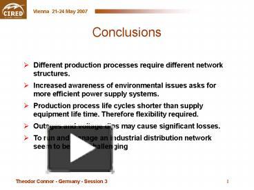 PPT – Conclusions PowerPoint presentation | free to view - id: 26f3e9-ZDc1Z
