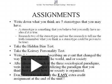 PPT – ASSIGNMENTS PowerPoint presentation | free to download - id ...
