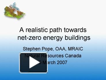 PPT – A realistic path towards netzero energy buildings PowerPoint ...