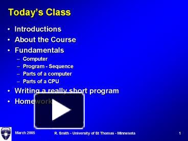 PPT – Today PowerPoint presentation | free to download - id: 2703e3-ZDc1Z