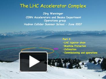 The LHC Accelerator Complex presentation | free to download