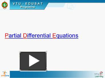 Partial Differential Equations presentation | free to view
