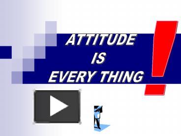 ATTITUDE presentation | free to view