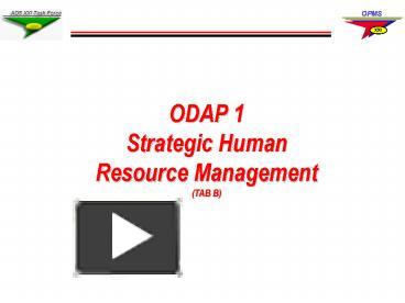 ODAP 1 presentation | free to view