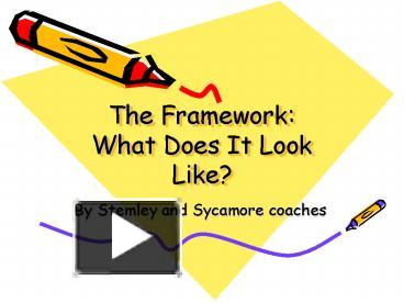 PPT – The Framework: What Does It Look Like PowerPoint presentation ...