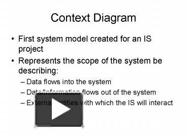 Context Diagram presentation | free to view