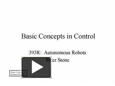 PPT – Basic Concepts in Control PowerPoint presentation | free to ...