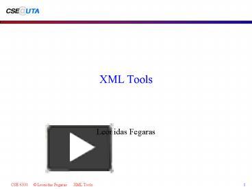 PPT – XML Tools PowerPoint presentation | free to download - id: 27255b ...
