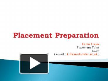 PPT – Placement Preparation PowerPoint presentation | free to view - id ...