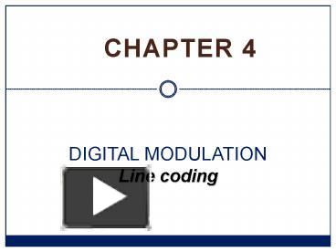 PPT – DIGITAL MODULATION Line coding PowerPoint presentation | free to ...