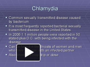 Chlamydia presentation | free to view